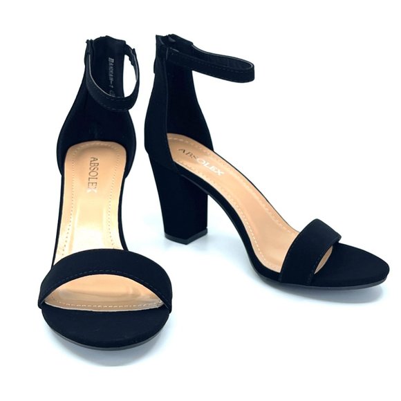 ABSOLEX | Shoes | Over The Toe Ankle Strap Medium Heel | Poshmark